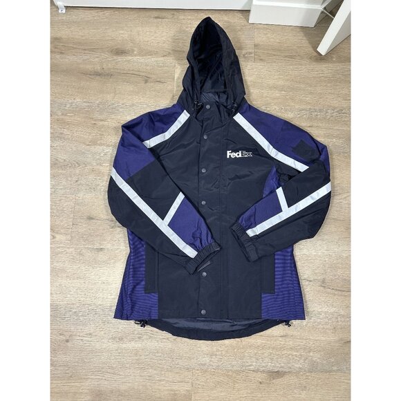 FedEx | Jackets & Coats | Fedex Stan Herman Purple Black Nylon ...